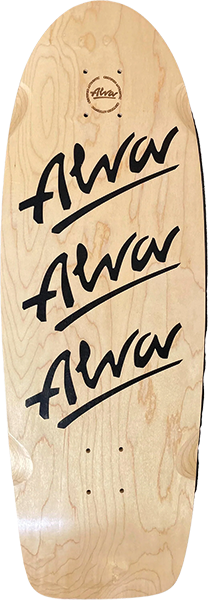 Alva 1980 Tri Logo Pig Skateboard Deck 10X30 Nat/Black | Boardparadise.com