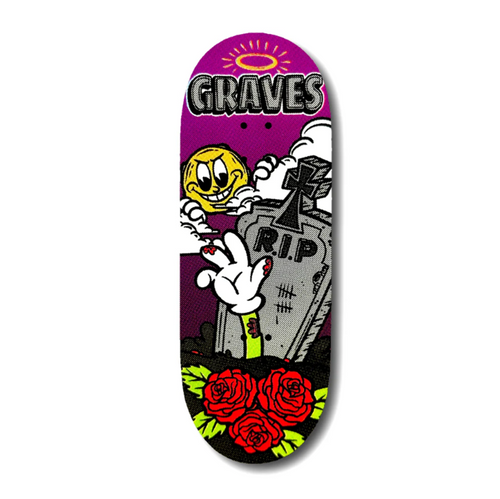 Chems Graves Ocho Pro Fingerboard Deck Purple Mid Pro 32X96 Popsicle ...