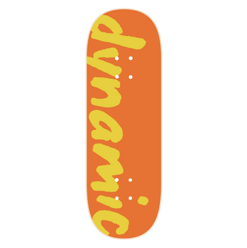 Dynamic Fingerboard Deck Logo Orange Yellow 32Mm | Boardparadise.com