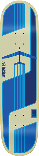 Habitat Glider Skateboard Deck-8.5 Blue | Boardparadise.com