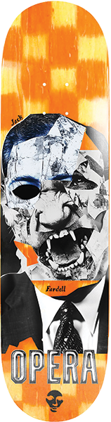Opera Fardell Politics Skateboard Deck-8.7 Yel/Org | Boardparadise.com
