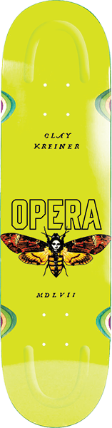 Opera Kreiner Moth Skateboard Deck-8.5 Safety Yellow | Boardparadise.com