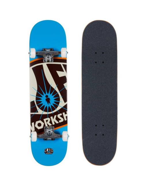 Alien Workshop Og Logo Skateboard Complete Blue White 8 | Boardparadise.com