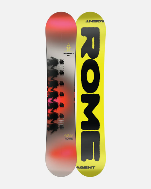 Rome Agent Snowboard 2026 Red Grey 151 | Boardparadise.com