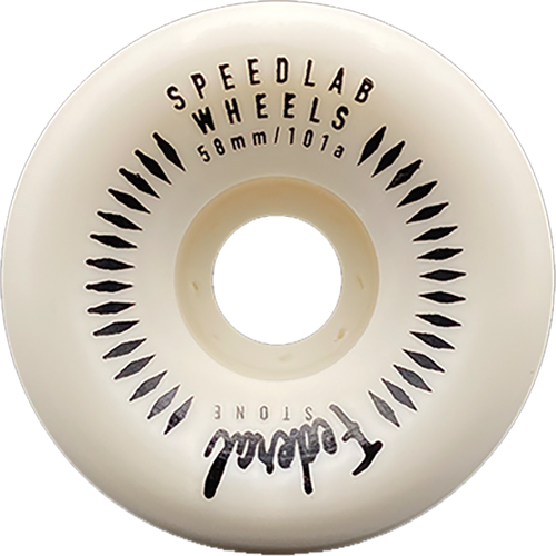 Speedlab Federal Stone 58Mm 101A White Wheels Set | Boardparadise.com