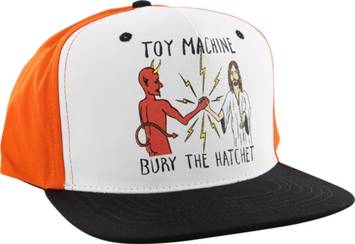 Toy Machine Bury The Hatchet Ii Hat Snapback Org/Blk | Boardparadise.com