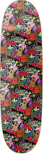 Primitive Villani Sketchy Skateboard Deck-9.12X32 Green | Boardparadise.com