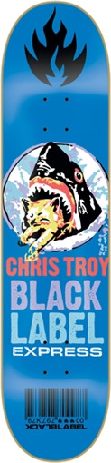 Black Label Troy Express Skateboard Deck-8.25 Blacklight ...