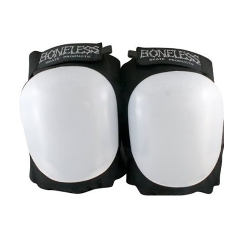 Boneless Skate Park Knee Pads Black White Large | Boardparadise.com