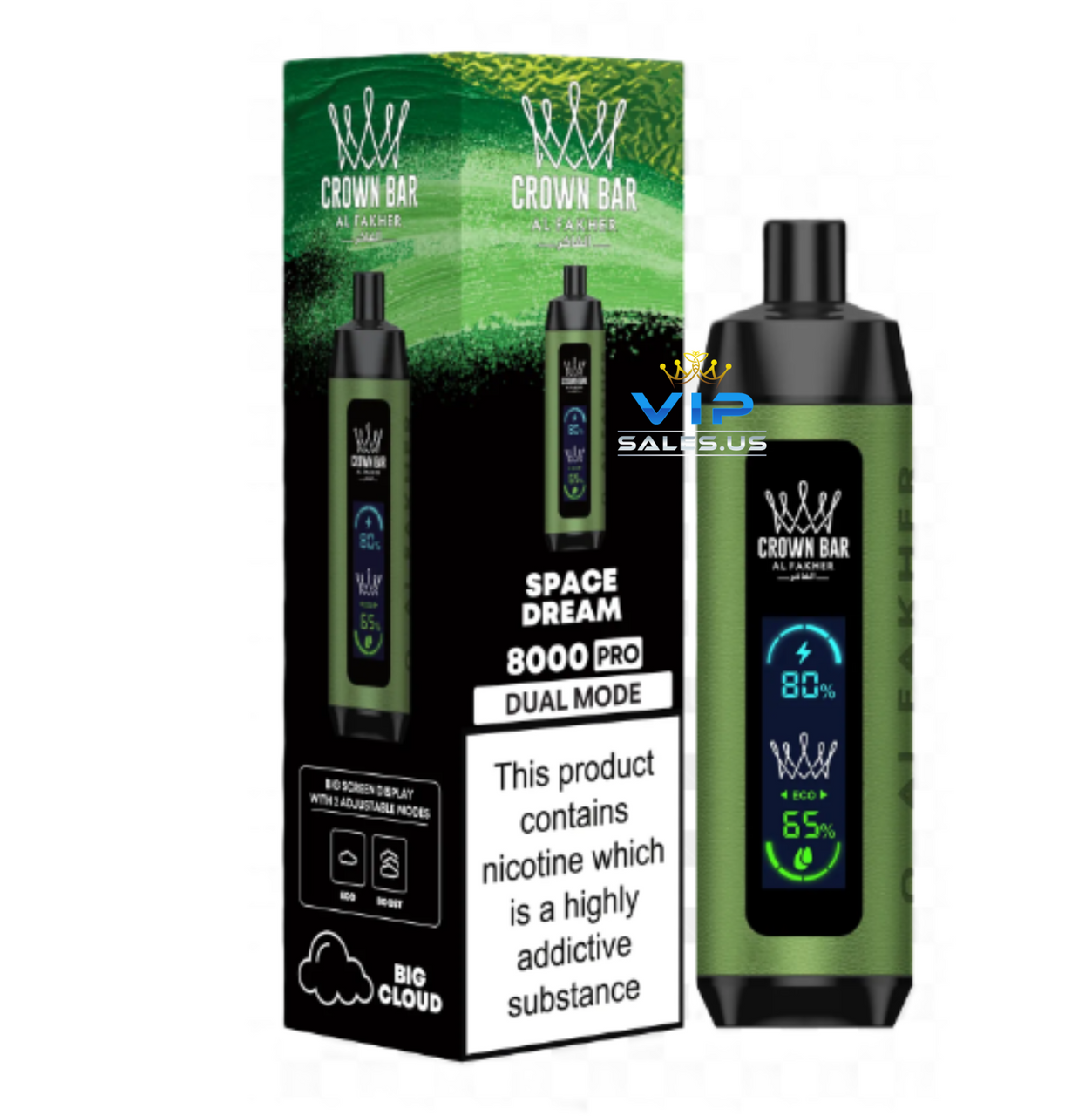 Al Fakher Crown Bar 8000 Puffs Disposable Vape - Space Dream