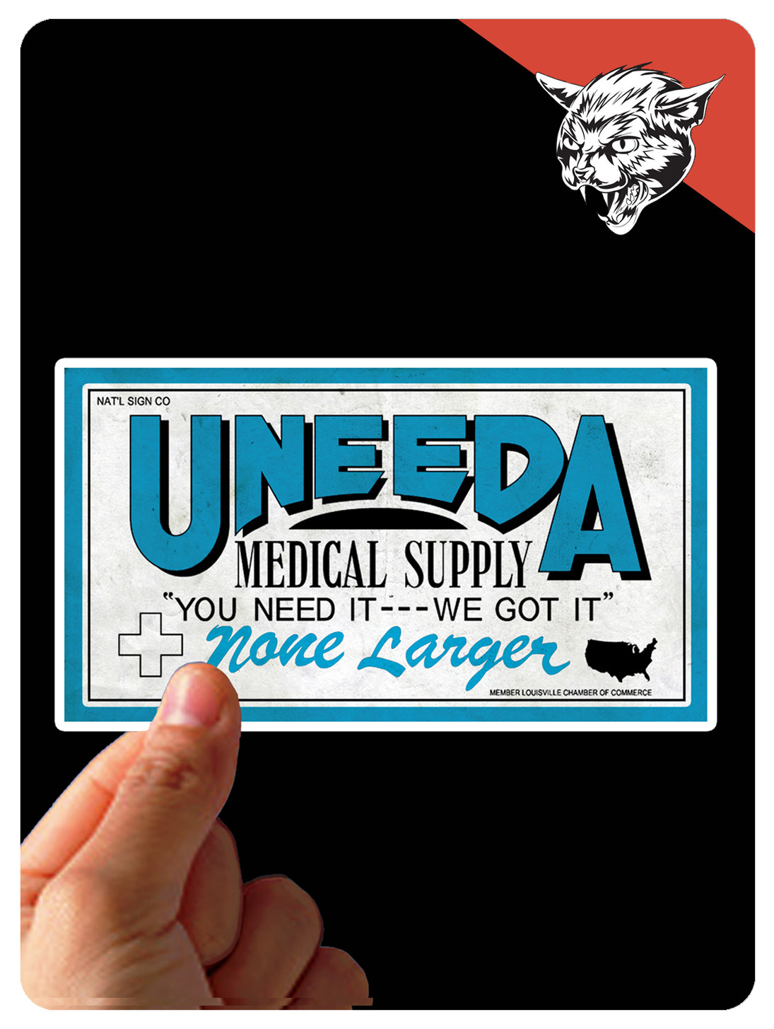UNEEDA Logo- Sticker Decal - Alleycat Graphics