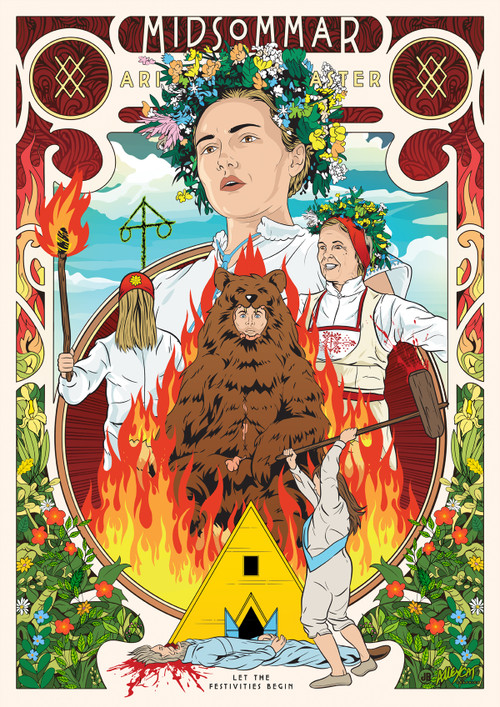 Midsommar Poster Print - Alleycat Graphics