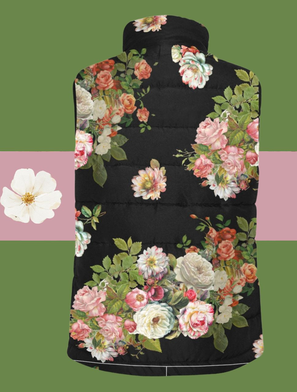Garden Ready Puffer Vest - Garden Party