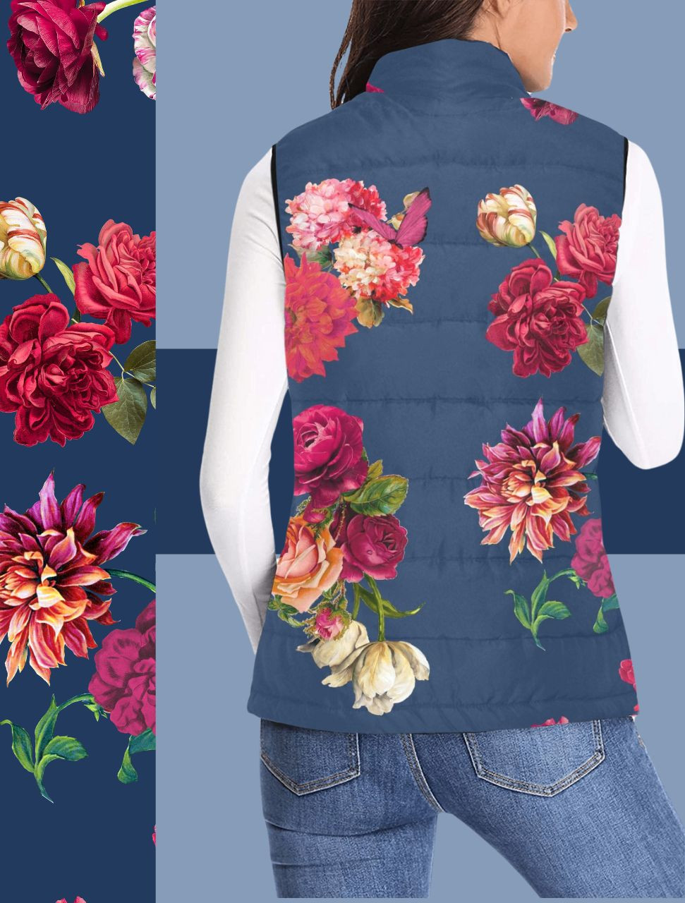 Garden Ready Puffer Vest - Garden Party