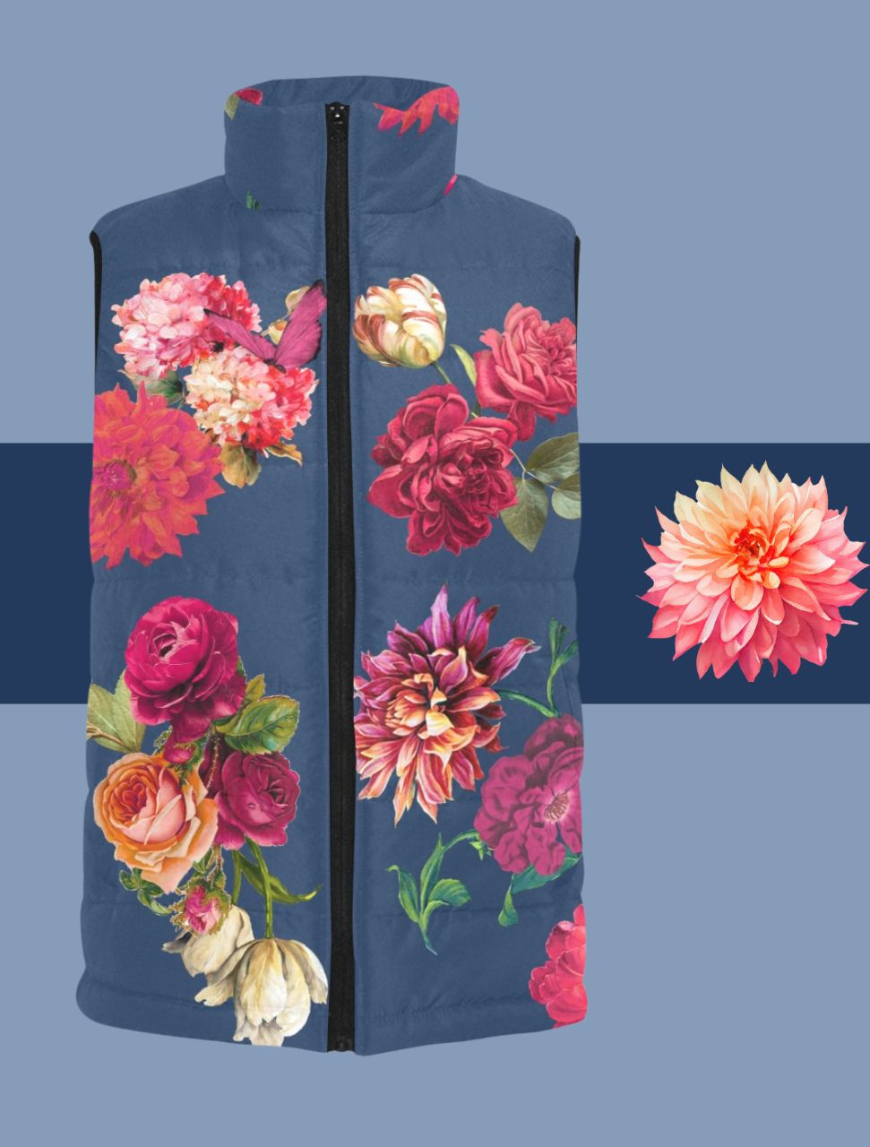Garden Ready Puffer Vest - Garden Party