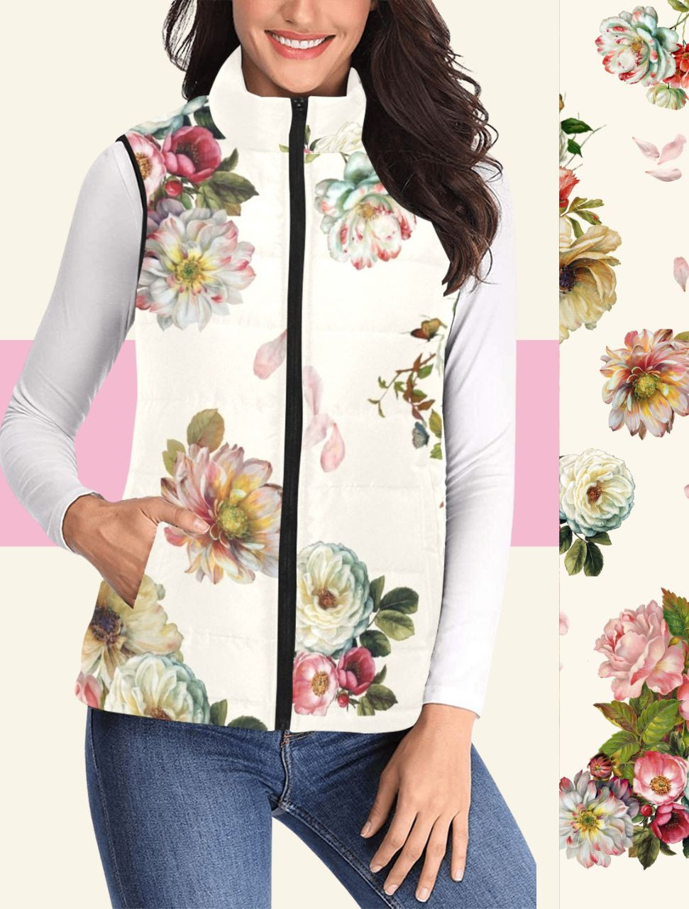 Garden Ready Puffer Vest - Garden Party