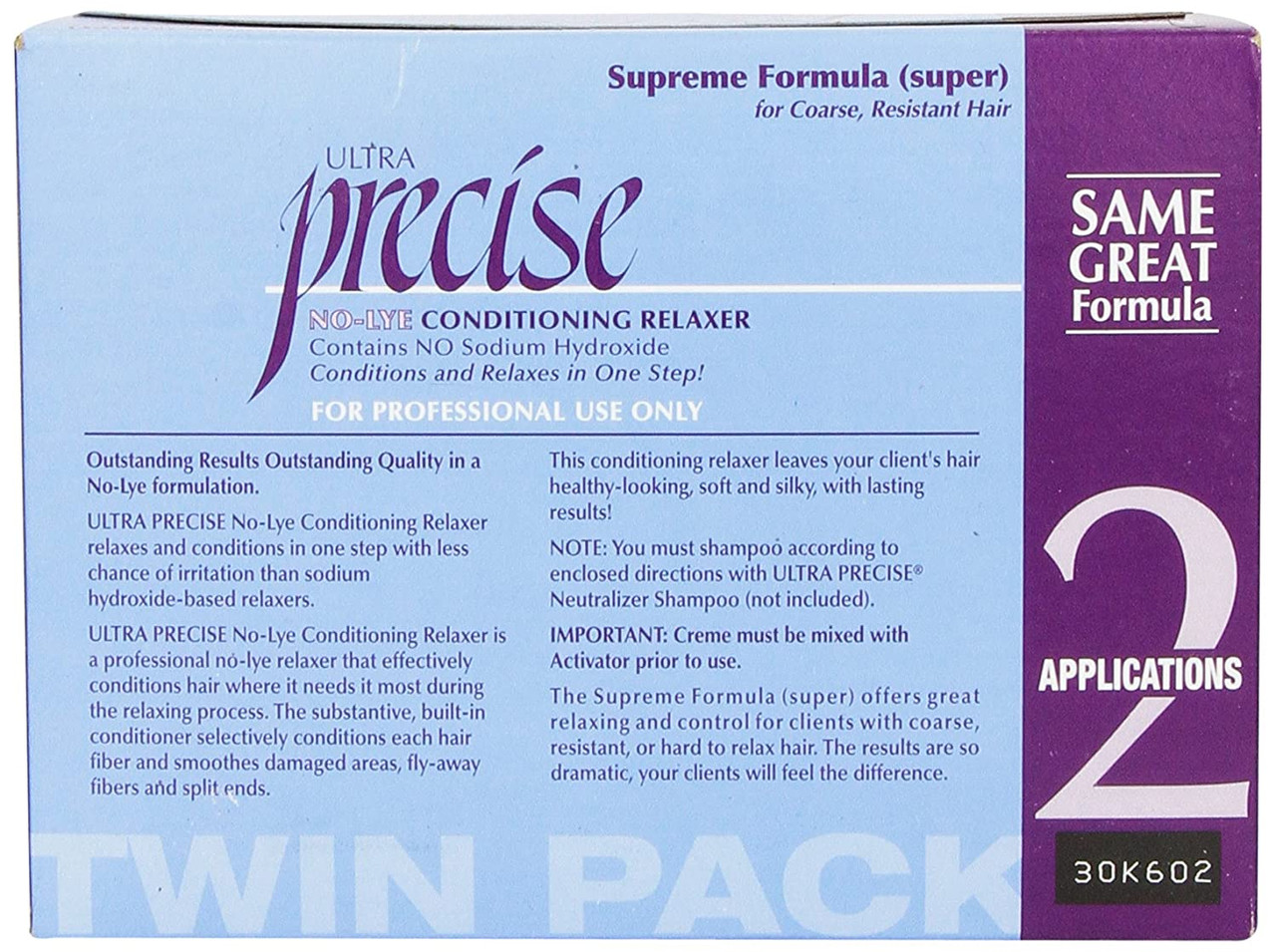 Precise No-Lye Conditioning Relaxer Twin Pack
