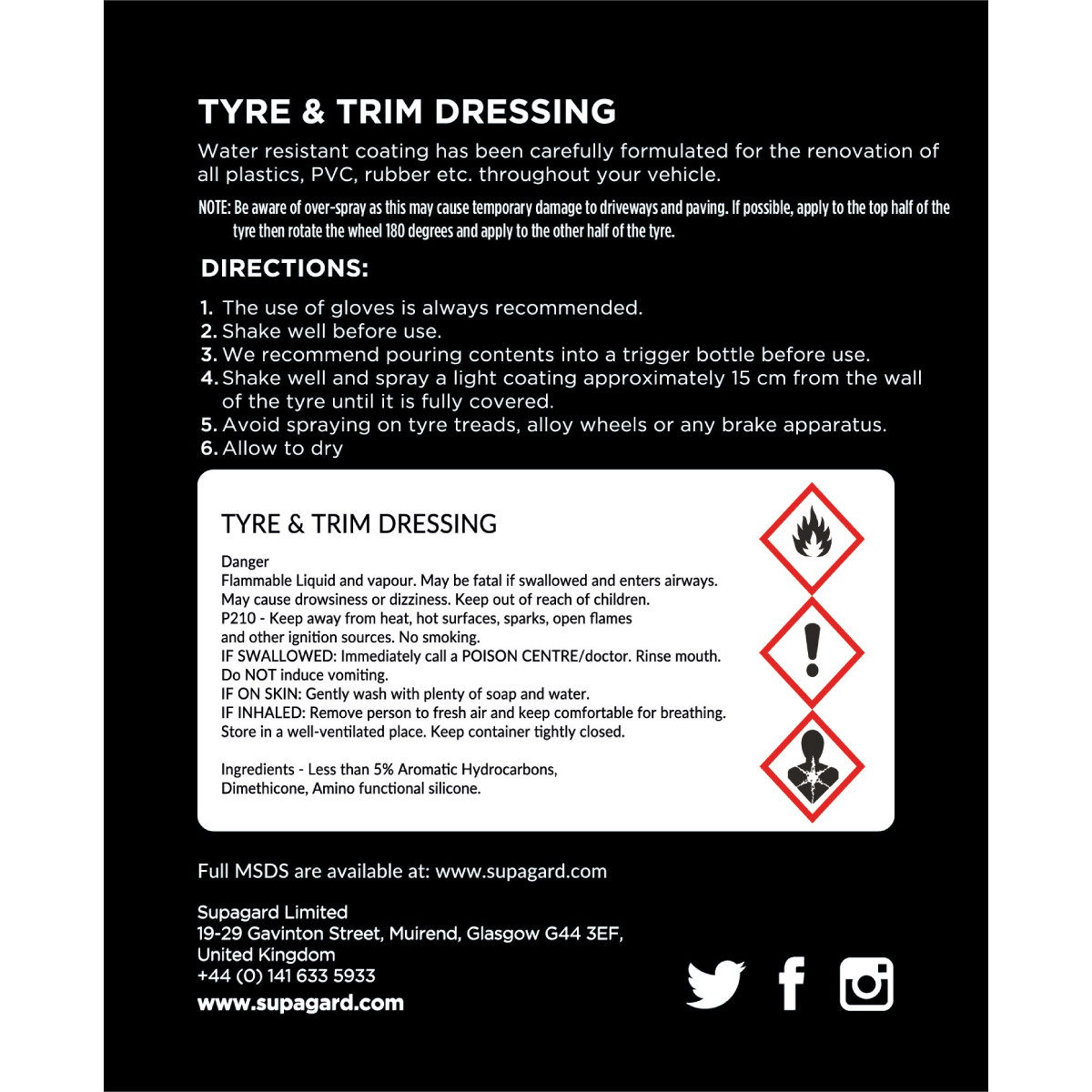Tyre & Trim Dressing 5L