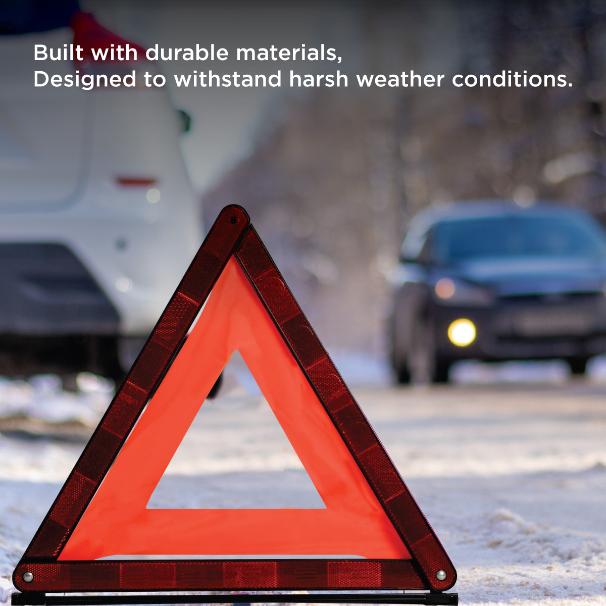 Warning Car Triangle (Twin Pack - Foldable & Reflective)