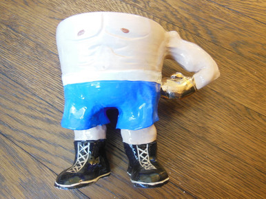 Boxer Mug- Ceramic People pots- Naomi Knecht