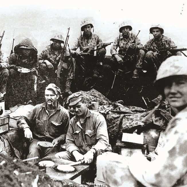 WWII US Marine Scout Sniper Team - Iwo Jima 1945