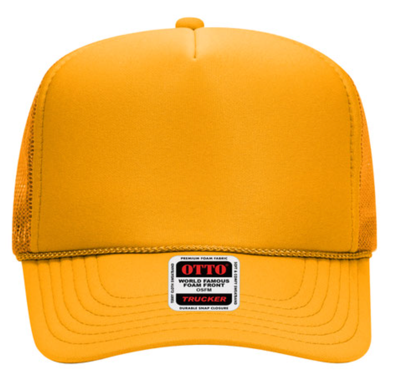OTTO CAP 5 Panel High Crown Mesh Back Trucker Hat