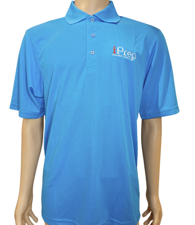 iPrep Academy N. Unisex Polo Electric Blue