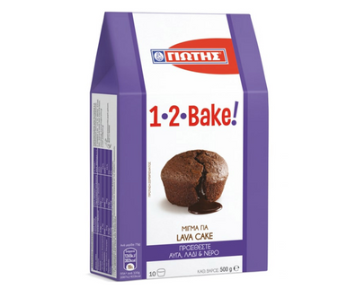 Jotis 1•2•Bake Lava Cake Mix (17.6oz) - Stamoolis Brothers Co.