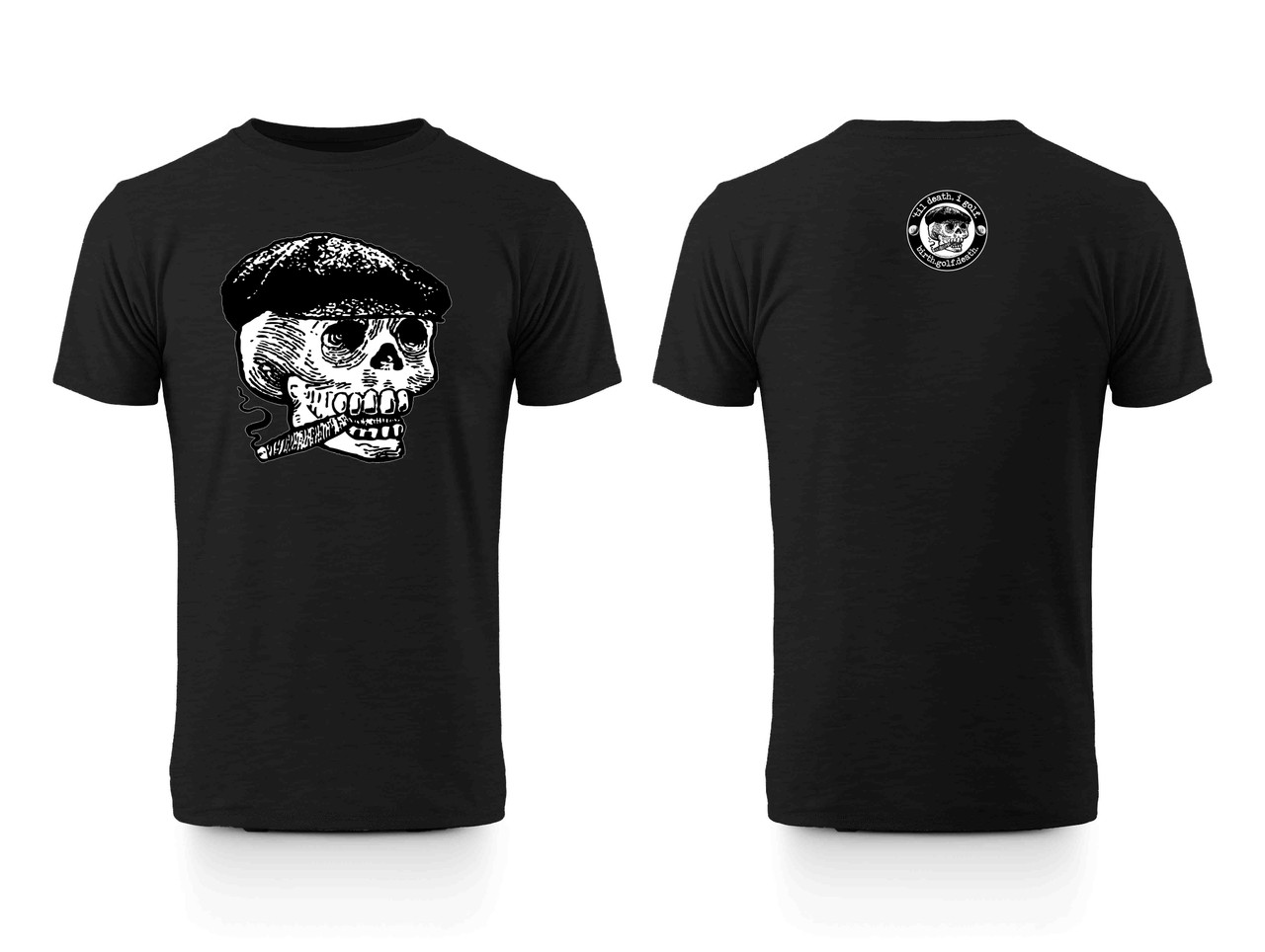 Victor - Skull Head - T-shirt - birth.golf.death.