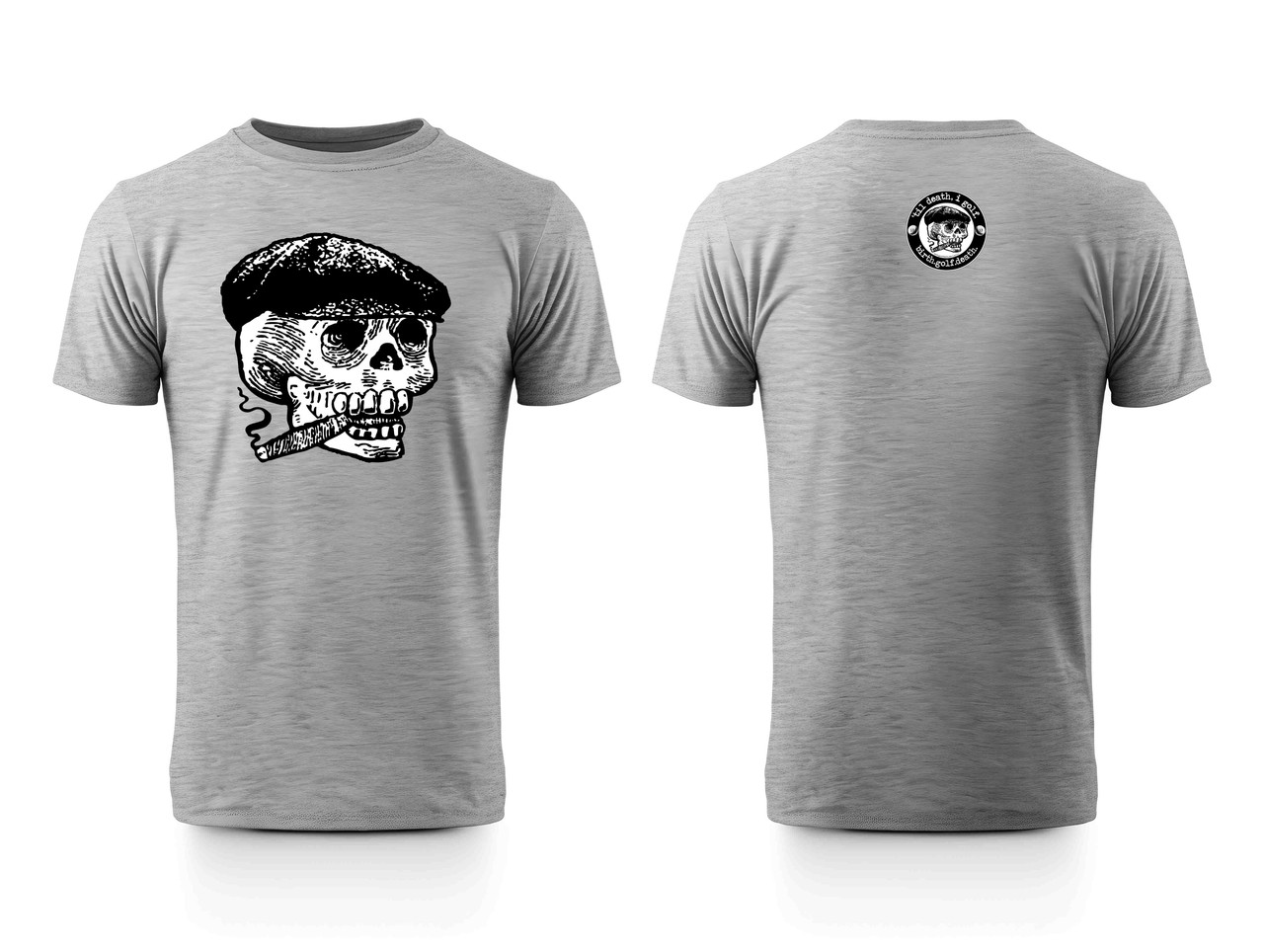 Victor - Skull Head - T-shirt - birth.golf.death.