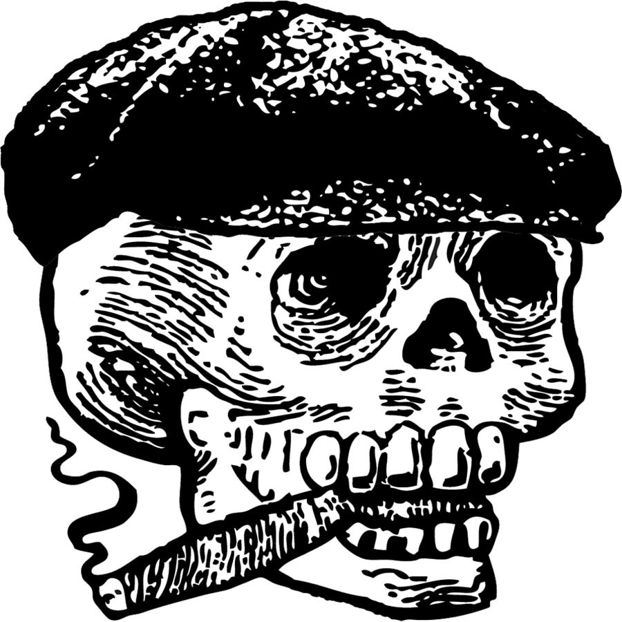 Victor - Skull Head - T-shirt - birth.golf.death.