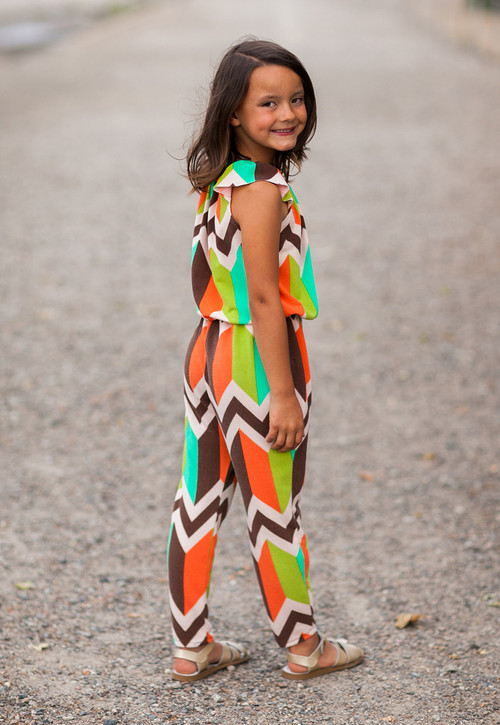 Girl's Flutter Sleeve Romper