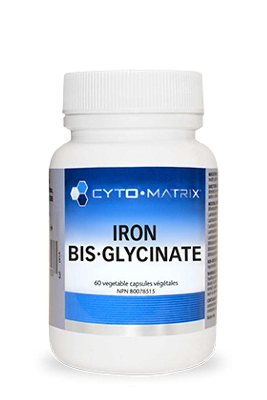 Iron Bis Glycinate Full Chelate 60 Capsules Cyto Matrix Red Leaf