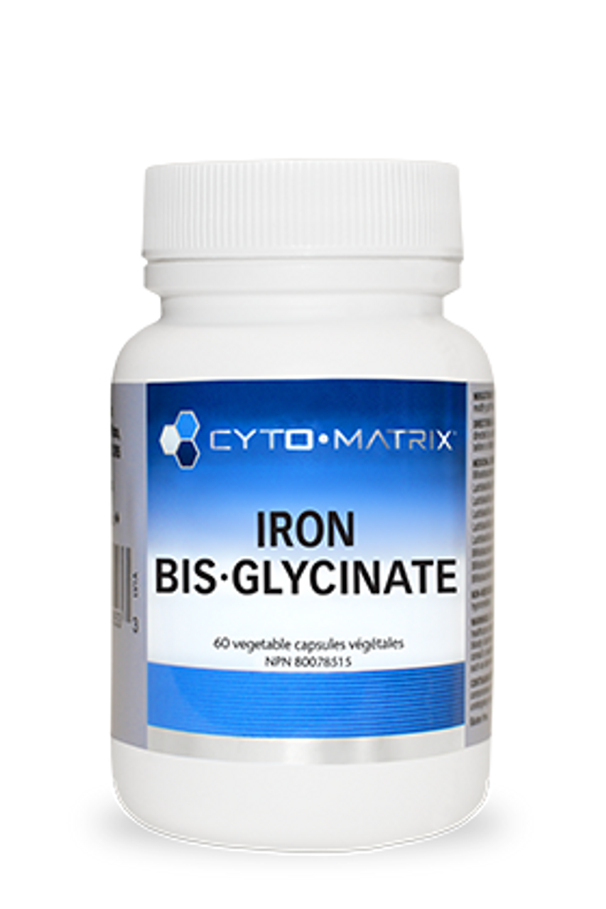 Iron Bis Glycinate Full Chelate 60 Capsules Cyto Matrix Red Leaf
