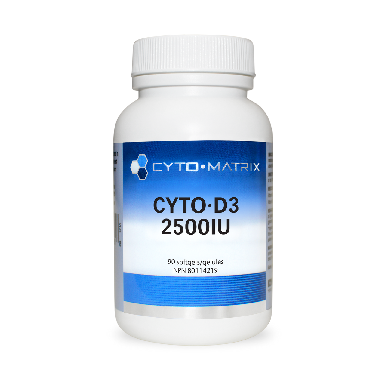Cyto-D3 2500 IU (90 gelatin softgels) - Cyto-matrix - Red Leaf Apothecary