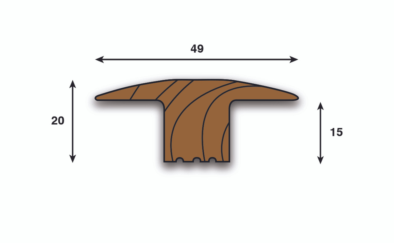 Solid Oak twin flooring profile