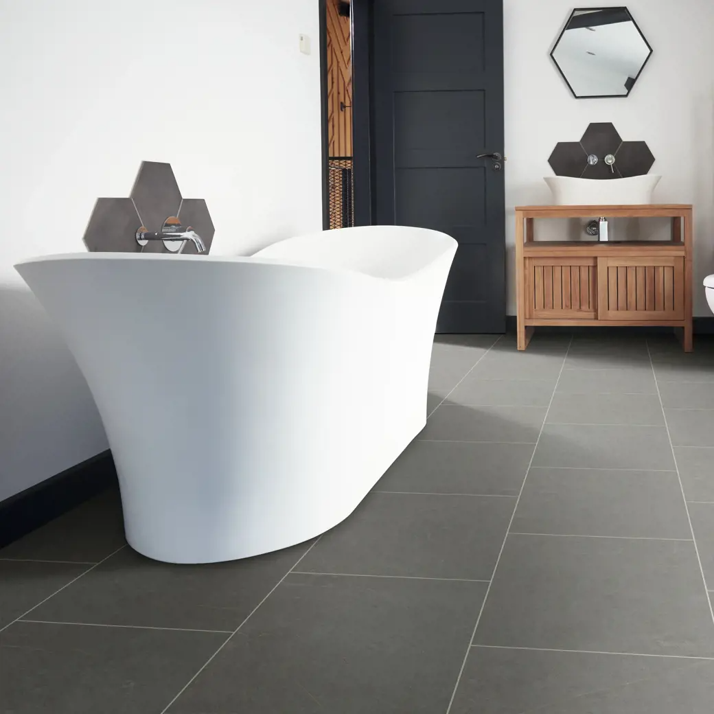 Karndean Van Gogh Gluedown Grey Castello Marble VGT2417 Luxury Vinyl ...