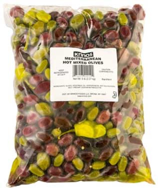 OLIVES MED HOT MIXED (5#) - The Food Distributor