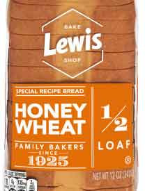 BREAD HONEY WHEAT 1/2 LOAF (12 OZ) - The Food Distributor