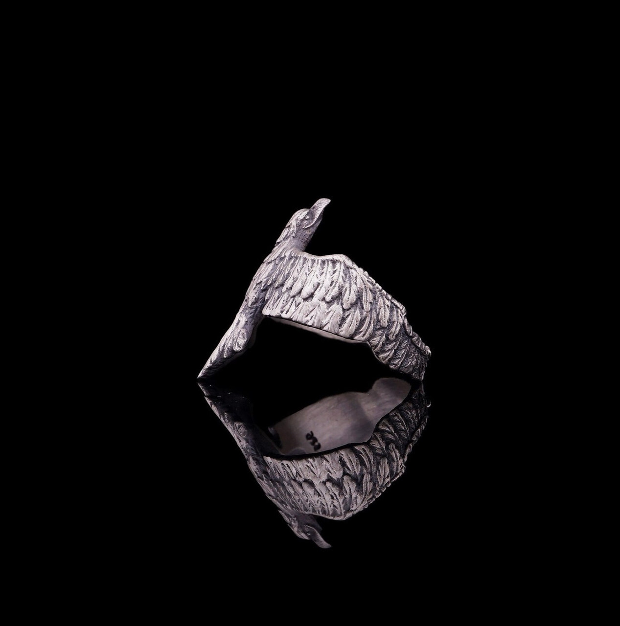 Buy The Crow Ring, Sterling Silver by Espada Silver | elk & HAMMER