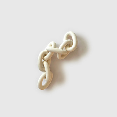 Buy White Ceramic Linked Chain by Porcelinen | elk & HAMMER