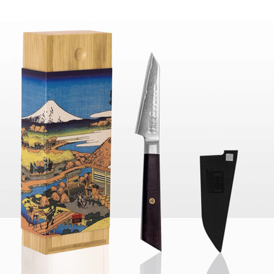 Buy Damascus Paring Knife - Bunka Collection - 3.5" Blade + Gift Box by ...