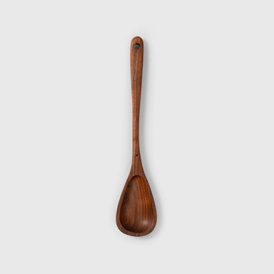 Buy Handcarved, Walnut Wooden Pan Spoon, 14" by Billet & Blade | elk ...