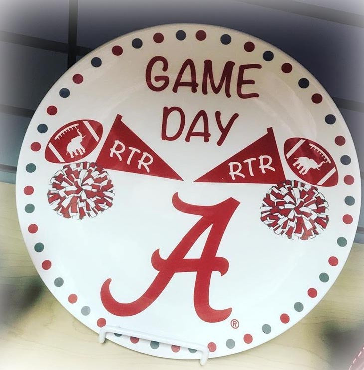 Game Day Ceramic Plate - Paul W. Bryant Museum