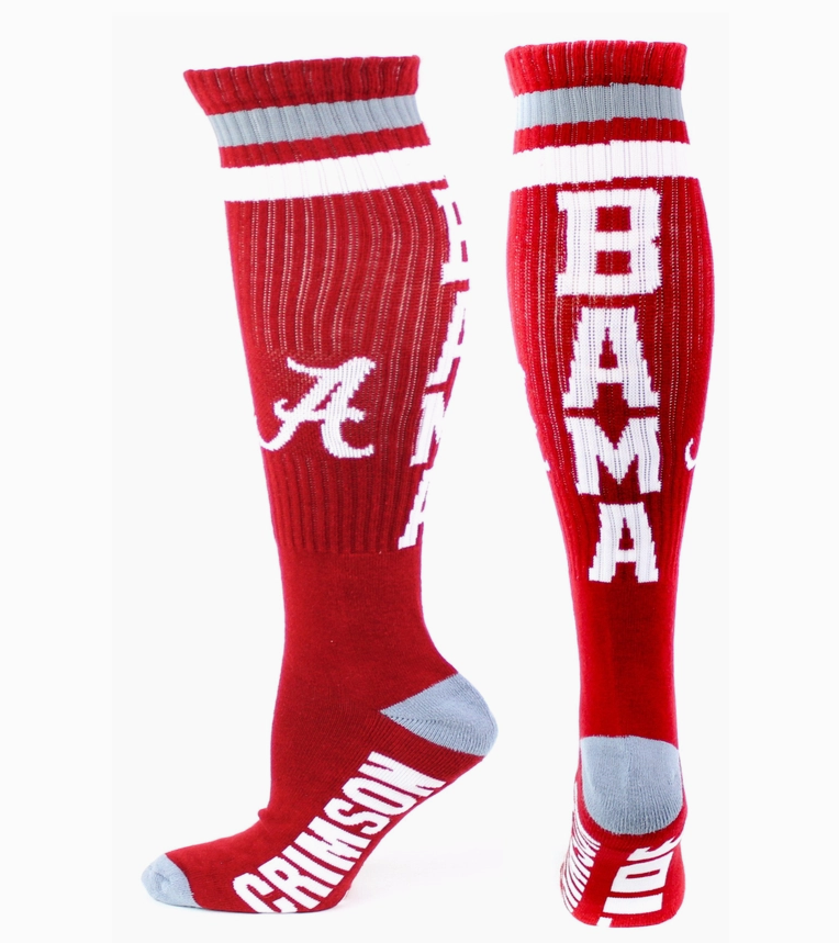 Bama Tube Socks Crimson - Paul W. Bryant Museum