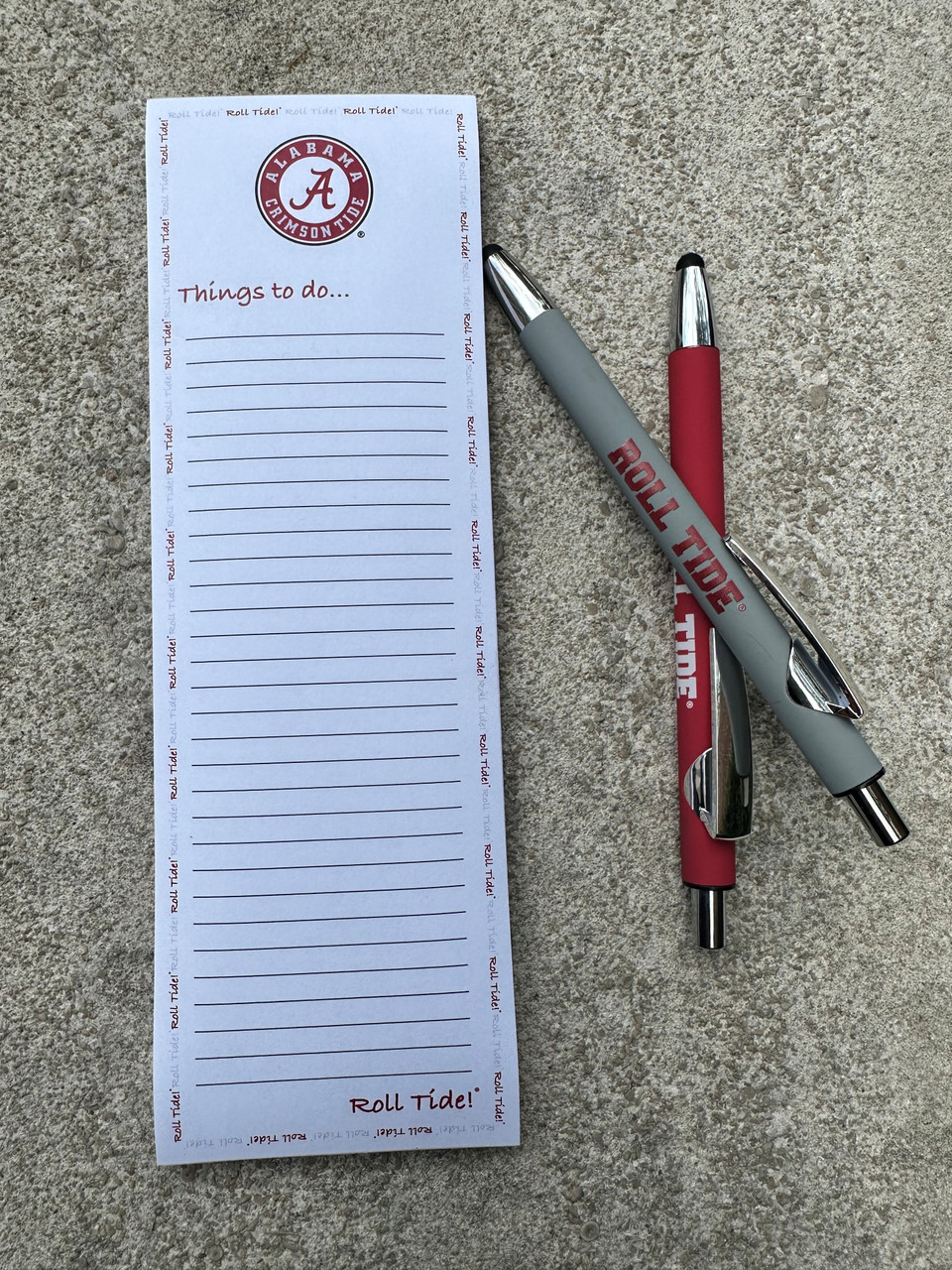 Al Things To Do Notepad - Paul W. Bryant Museum