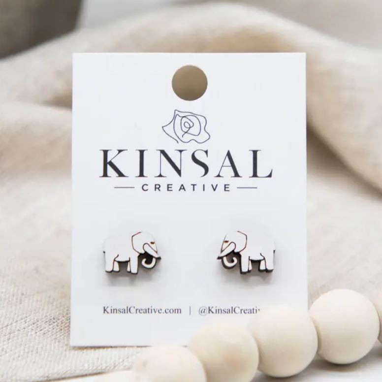 White Elephant Studs