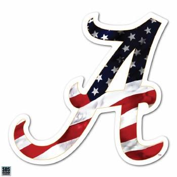 American Flag Script "A" Decal