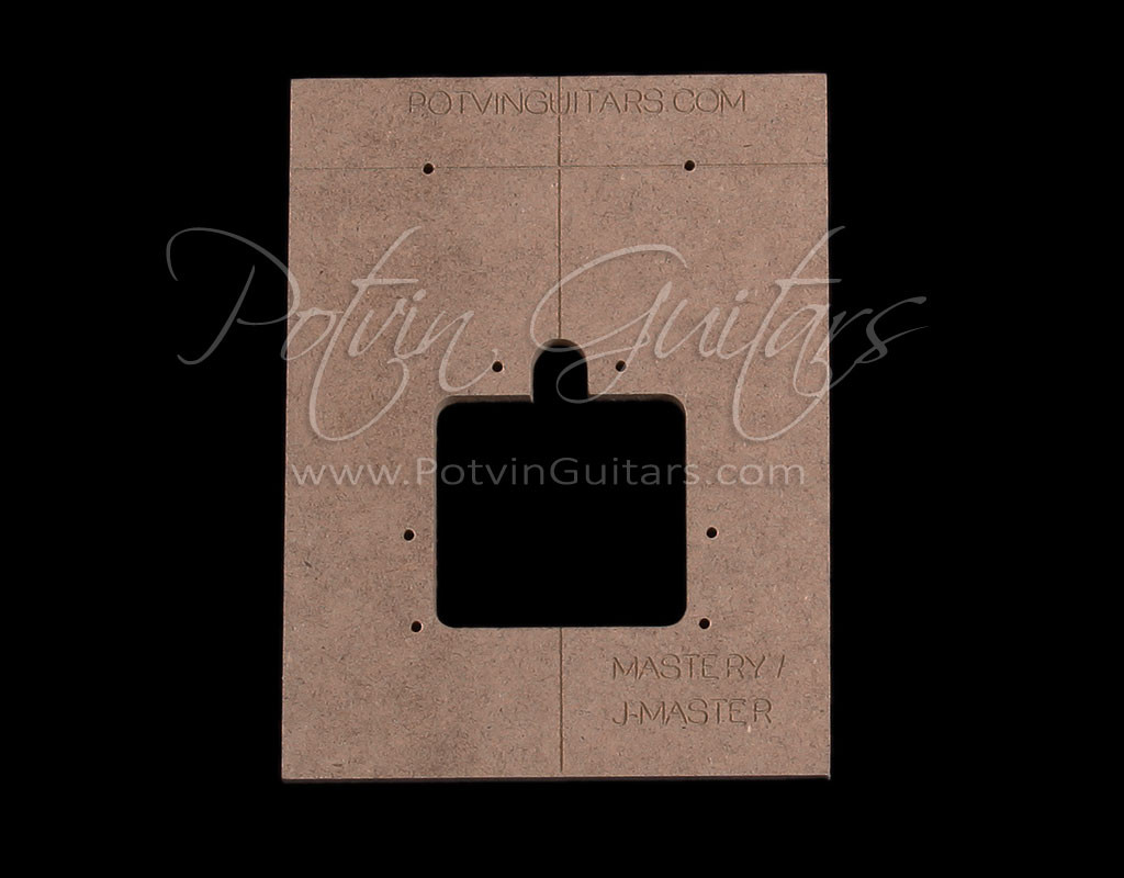 J-Master or Mastery Bridge and Tremolo Template - Potvin Guitars