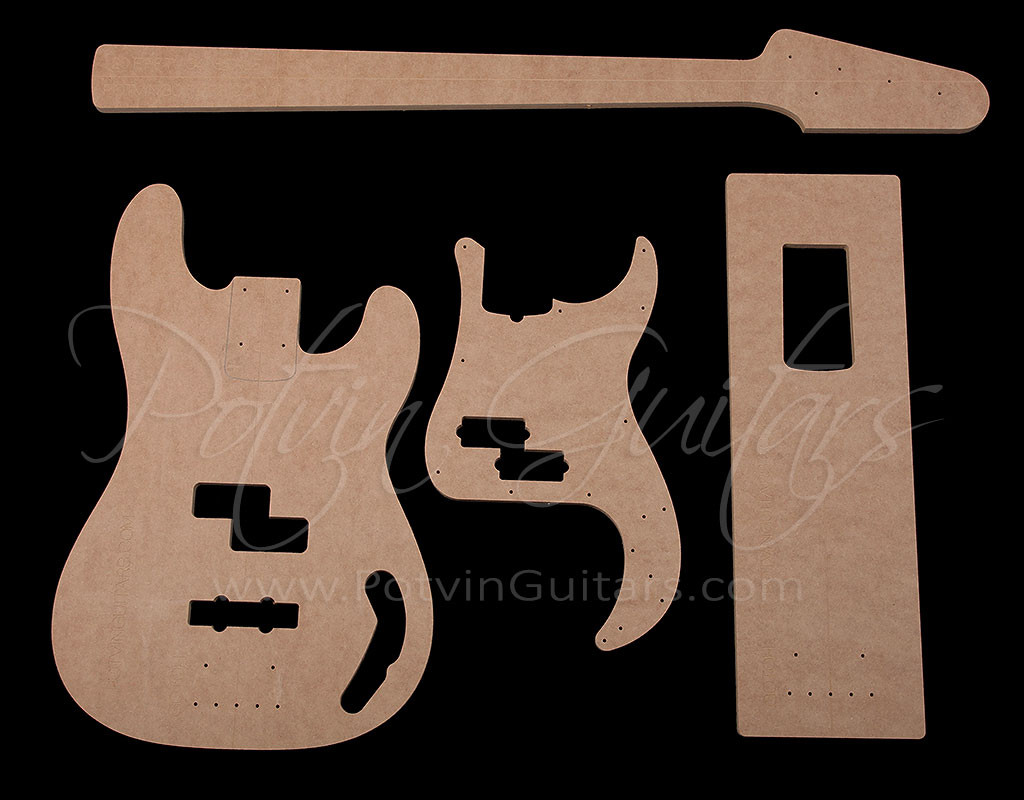 P-Style Bass Template Set - Potvin Guitars